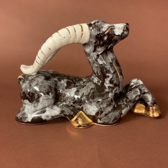 Vintage | Accents | Vintage Dated 4s Mid Century Mcm Ceramic Sheep Ram ...